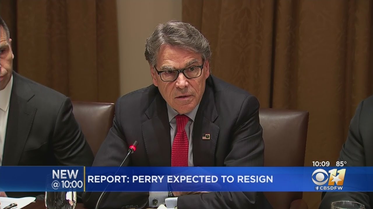 Report: US Energy Secretary Rick Perry Expected To Resign Next Month ...