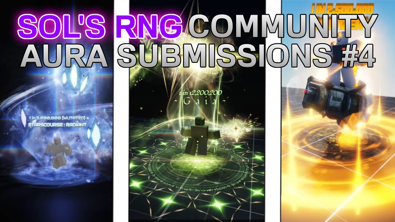 COOL SOL'S RNG COMMUNITY AURA SUBMISSIONS #4 (Sol's Rng) - YouTube