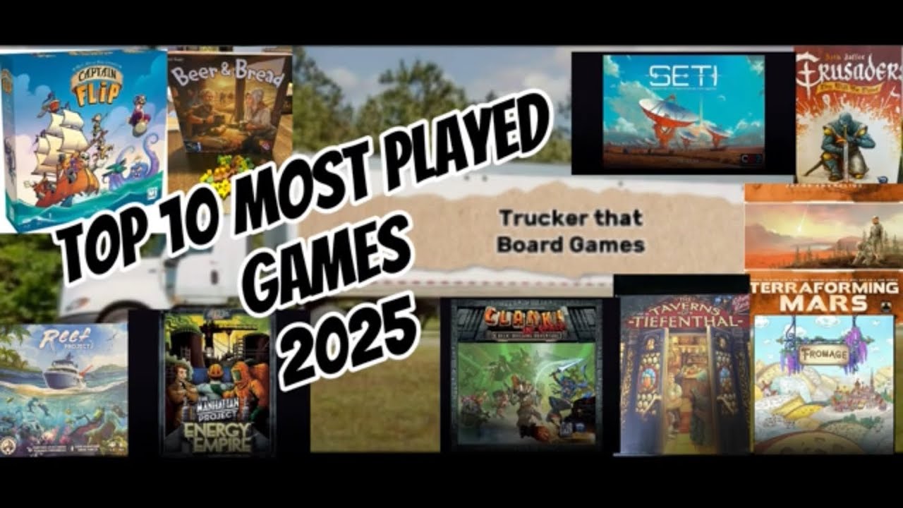2025 Most played board games - YouTube