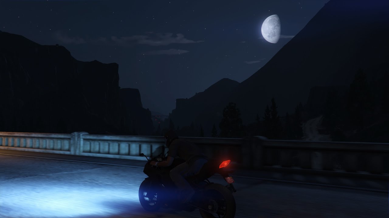 Late night ride on Ninja H2R - GTA 5 - YouTube