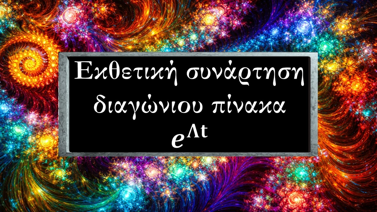 Διαφορικές Εξισώσεις (Μαθηματικά III): 153 - Εκθετική συνάρτηση ...