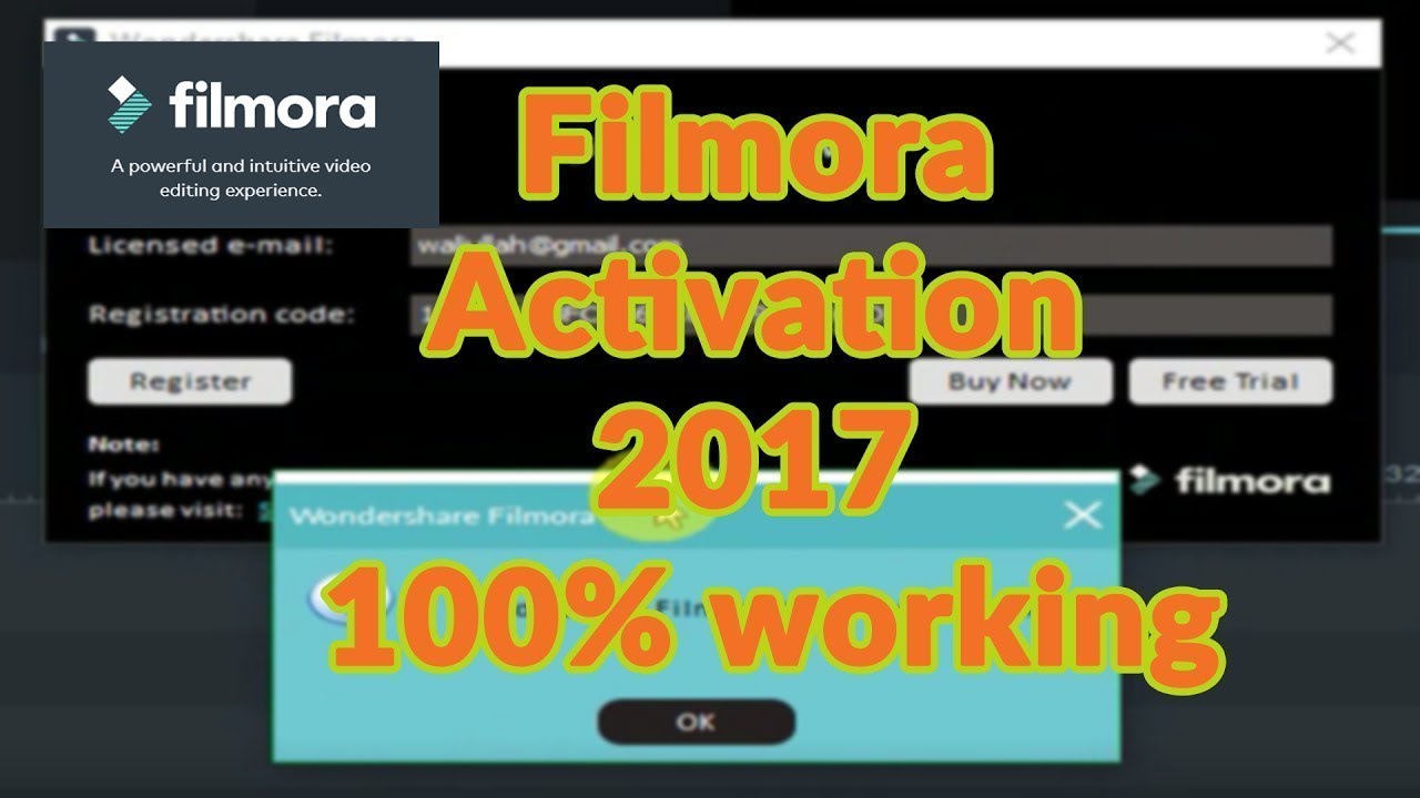 How to register on WonderShare Filmora for FREE (2018) (Windows 10 ...