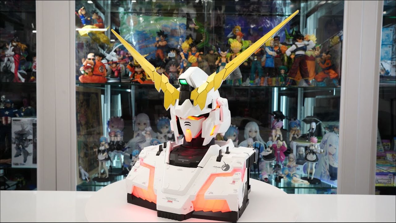 BANDAI: REAL EXPERIENCE MODEL RX-0 유니콘 건담 (자동 변신 버전) - YouTube