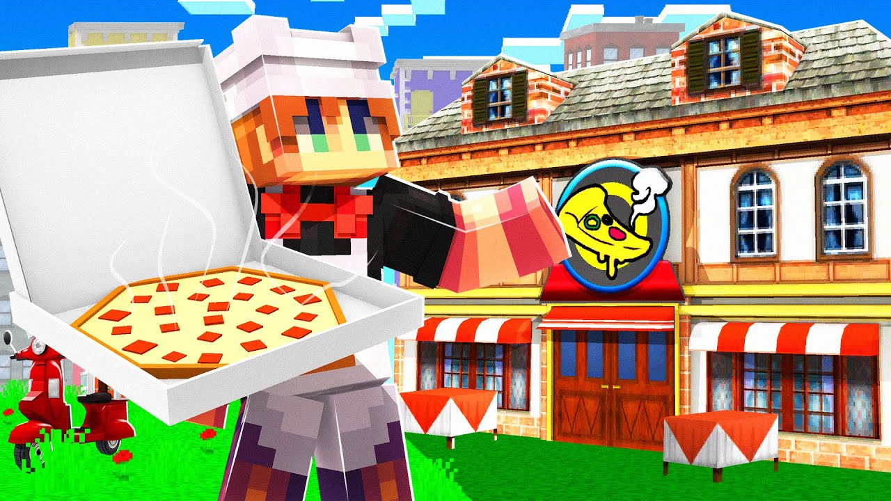 Opening My PIZZA Restaurant in Minecraft! - YouTube