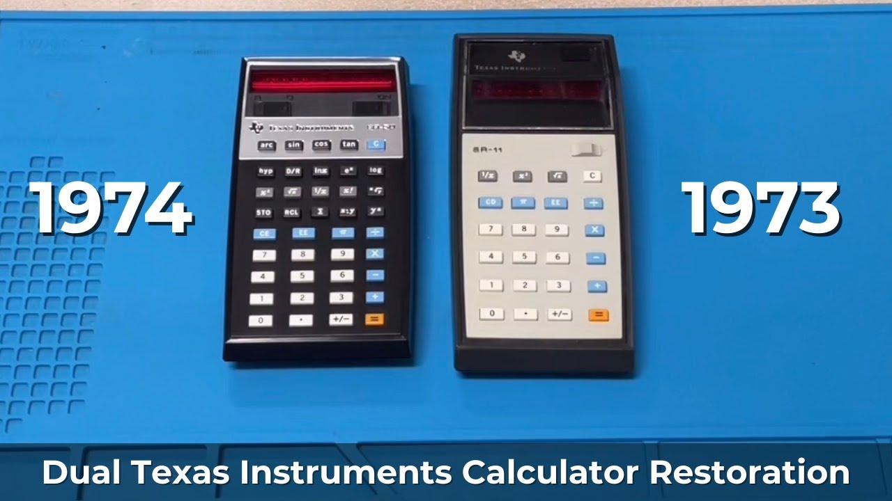 Restoring Two 1970s Calculators! Texas Instruments SR-11 & SR-50 Slide ...