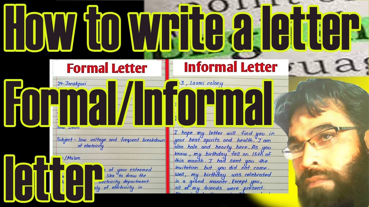 Formal & Informal Letter Writing | How to write a letter - YouTube