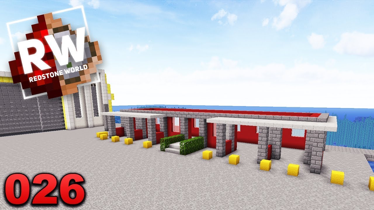 Redstone World - #026: Flughafen FEUERWEHR in Minecraft! - YouTube