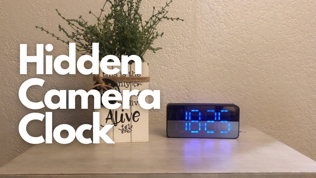 Jukllezan 4K Hidden Camera Clock - YouTube