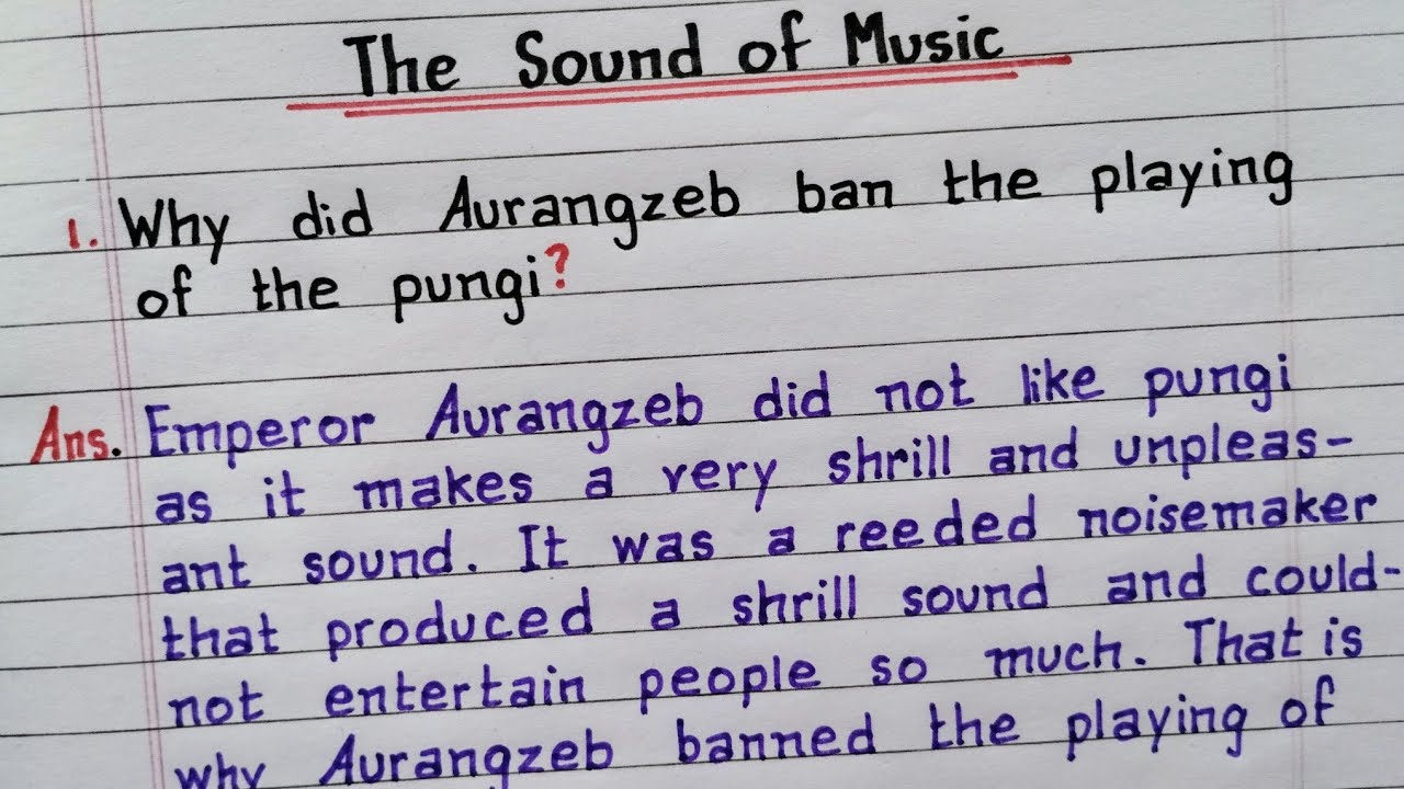 Why did Aurangzeb ban the playing of the pungi? The Sound of Music ...
