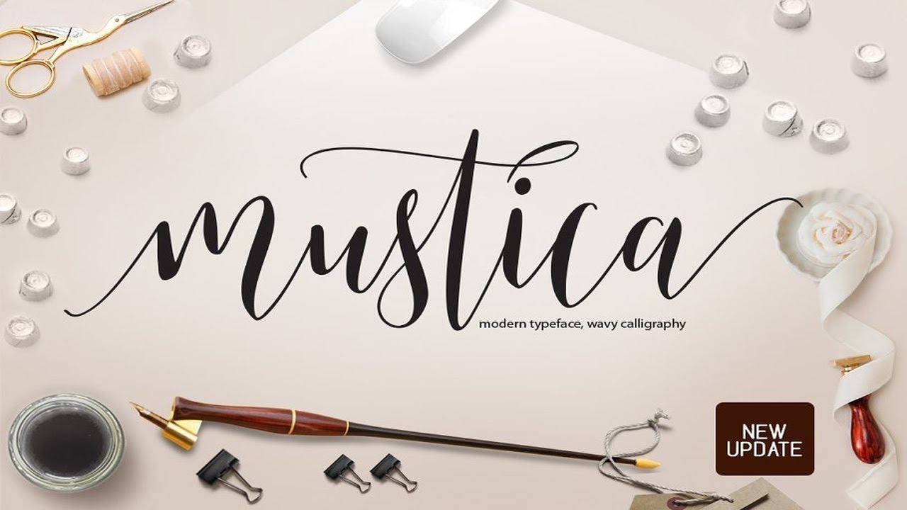 Mustica script Font Free Download - YouTube