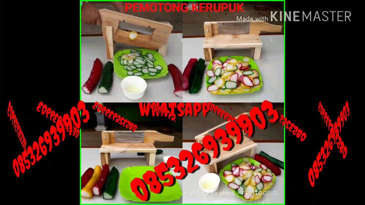 pengiris krupuk/alat iris/perajang jenis engkol whatsapp 085326939903 ...