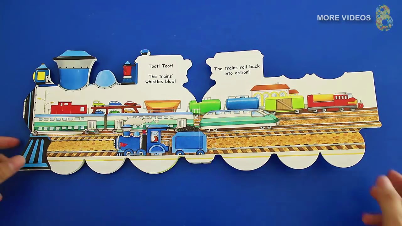 I Am A Train Book A board book shaped like a Train - YouTube