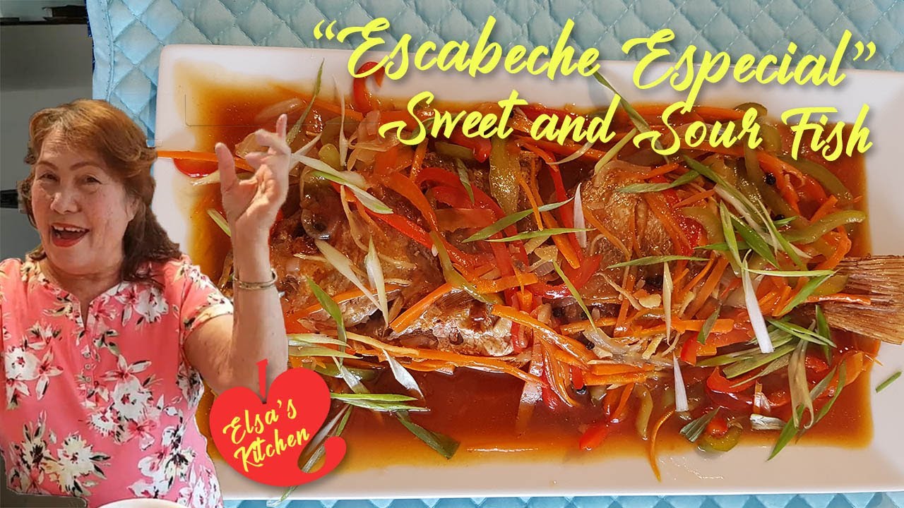 "Escabeche Especial" Sweet and Sour Fish (Red Snapper or Maya-maya ...