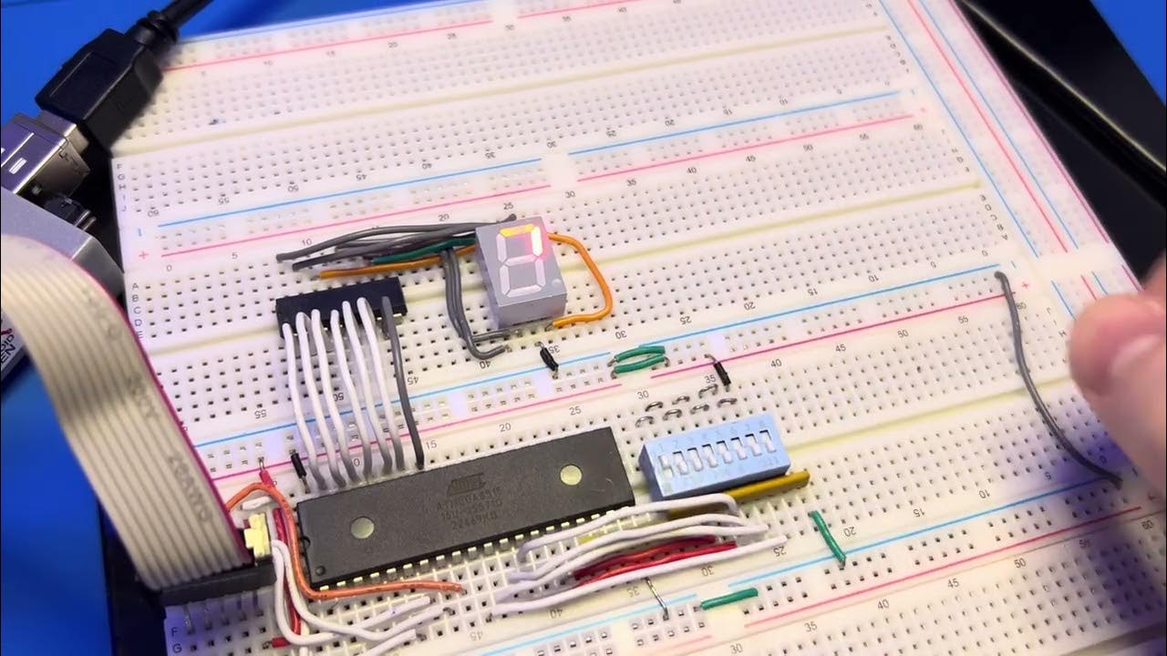 ATMEGA8515 - 7-Segment Display Test Sequence - YouTube