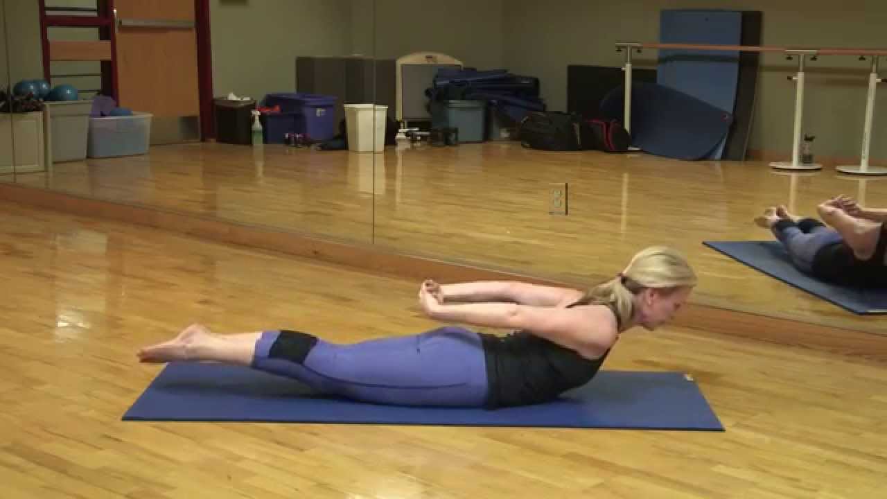 Pilates Double Leg Kick - YouTube