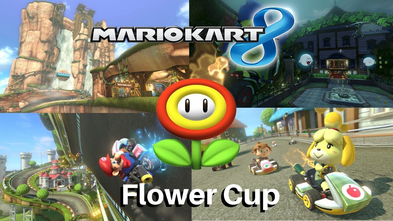MARIO KART 8 FLOWER CUP - YouTube