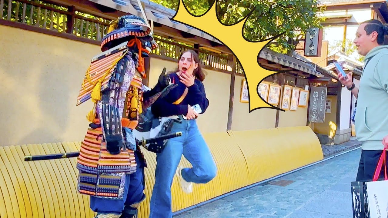 #84 SAMURAI Mannequin Prank in Kyoto Japan | Japanese shogun prank for ...