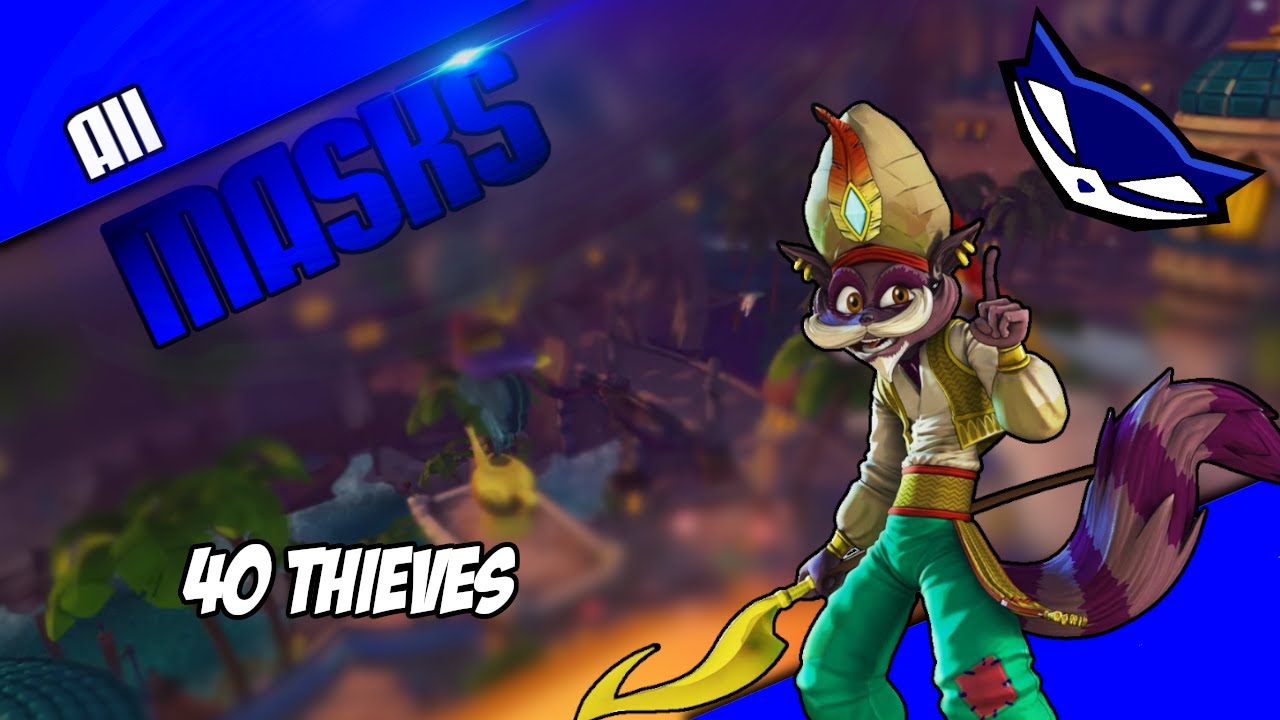All Masks for 40 Thieves | Sly Cooper: Thieves in Time Mask Guide - YouTube