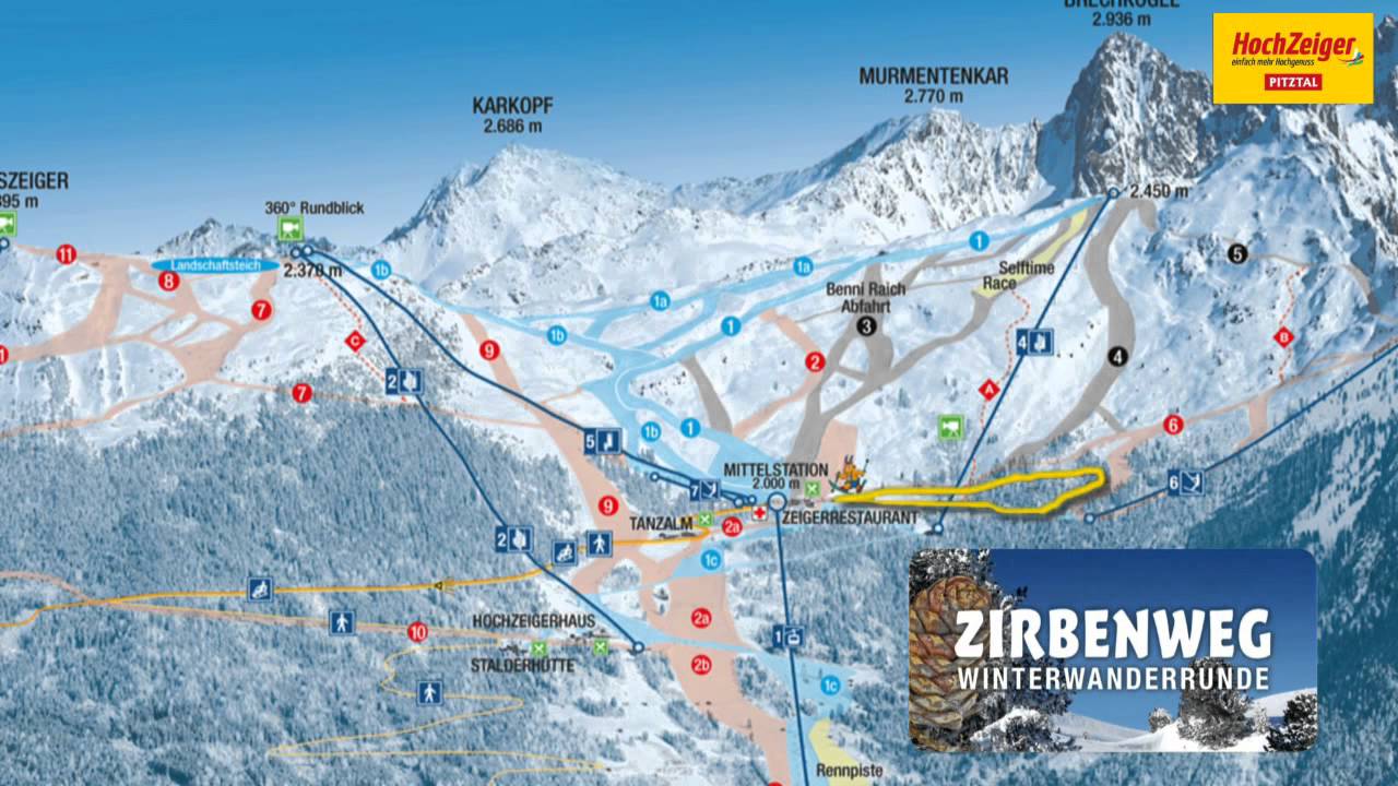 Zirbenweg Winterwanderrunde - YouTube