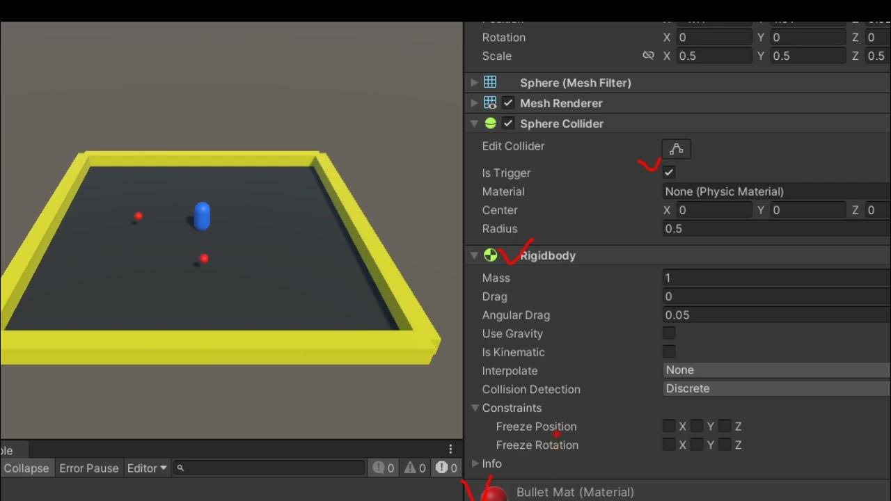 [Unity3D VR Development] 10. Dodge - Bullet, Prefab, Collision - YouTube