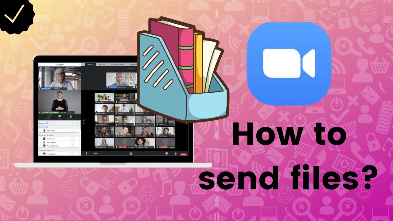 How to send files via meeting chat on Zoom? - YouTube