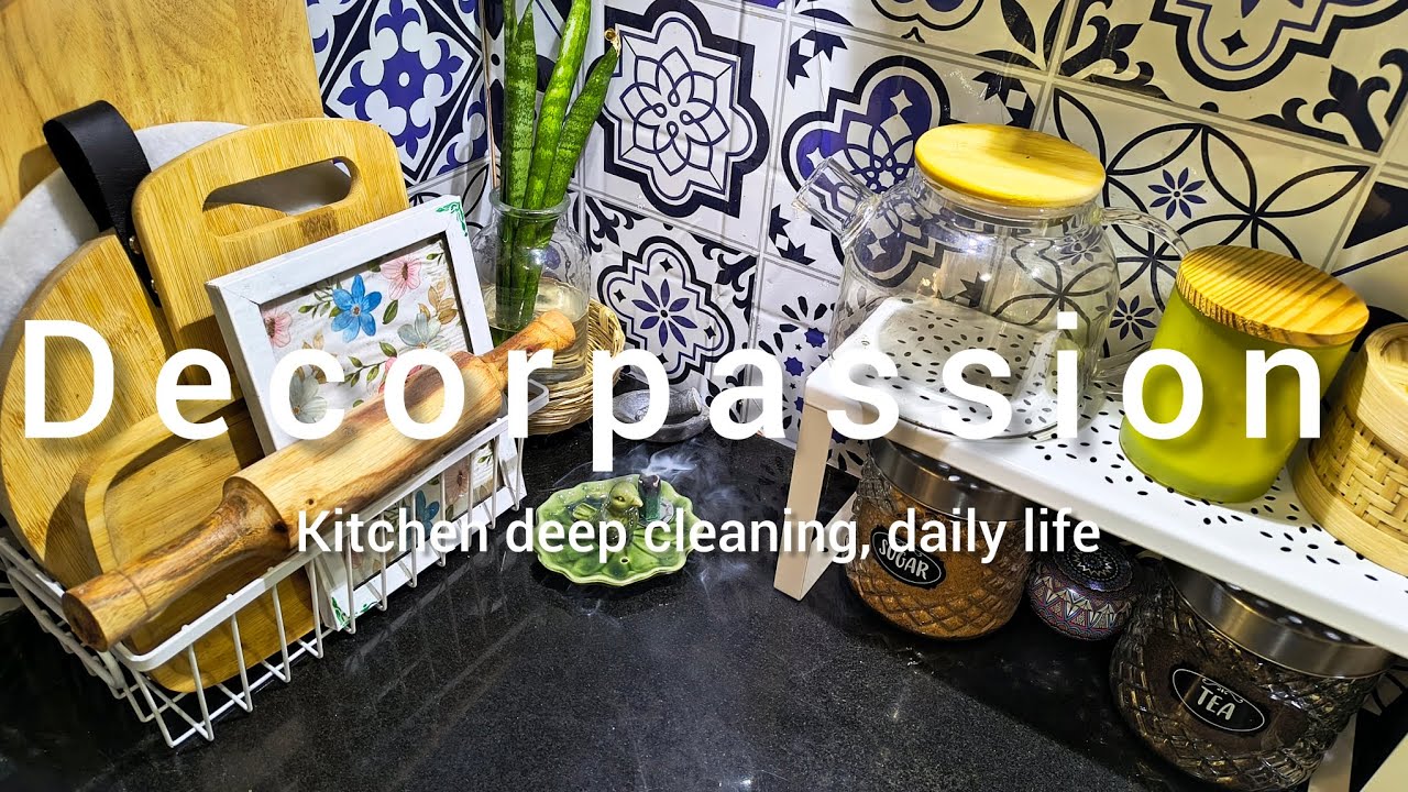 kitchen reset ll counter top deep cleaning ll silent vlog #youtube# ...