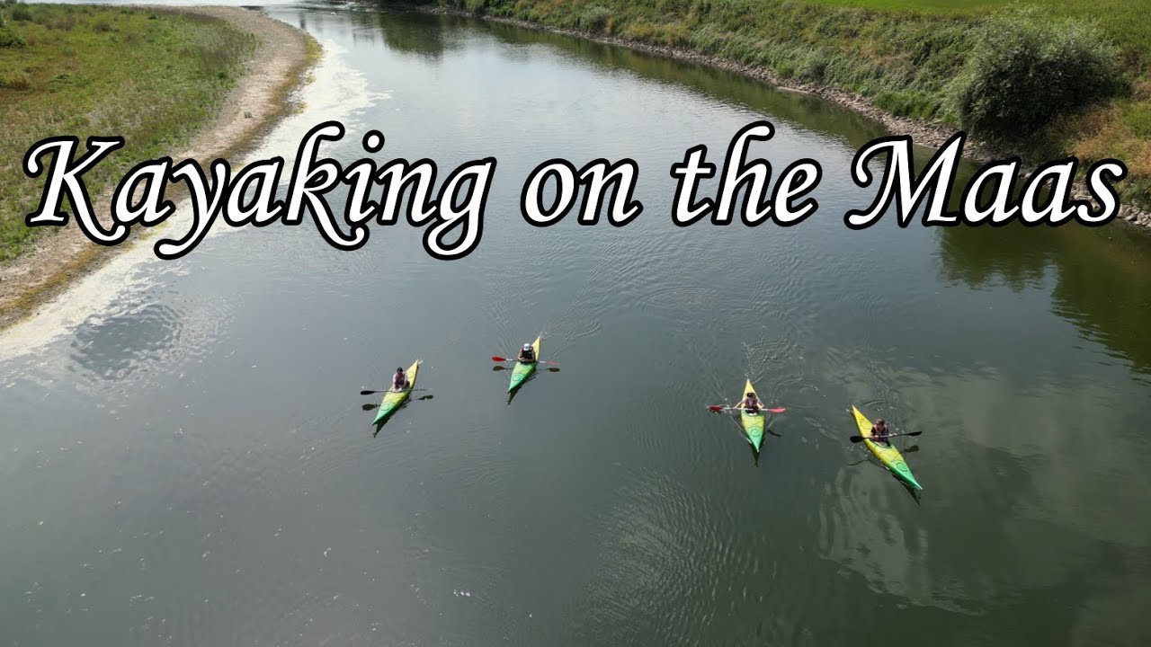 Kajak varen over de Maas (4K drone video) - YouTube