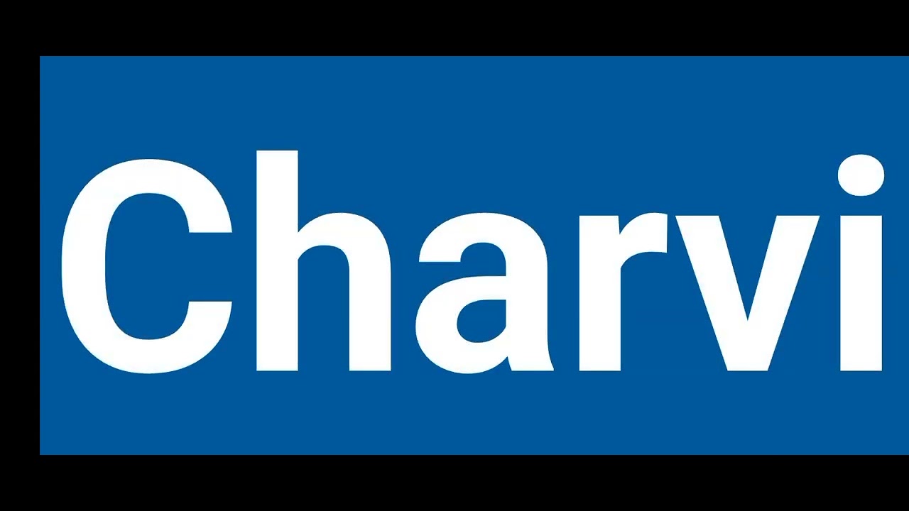 how to pronounce charvi | pronounce charvi | pronunciation of charvi ...