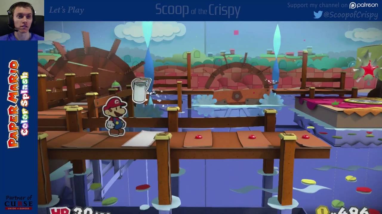 Paper Mario: Color Splash (Wii U) - 4 - Cherry Lake Mini Paint Star #1 ...