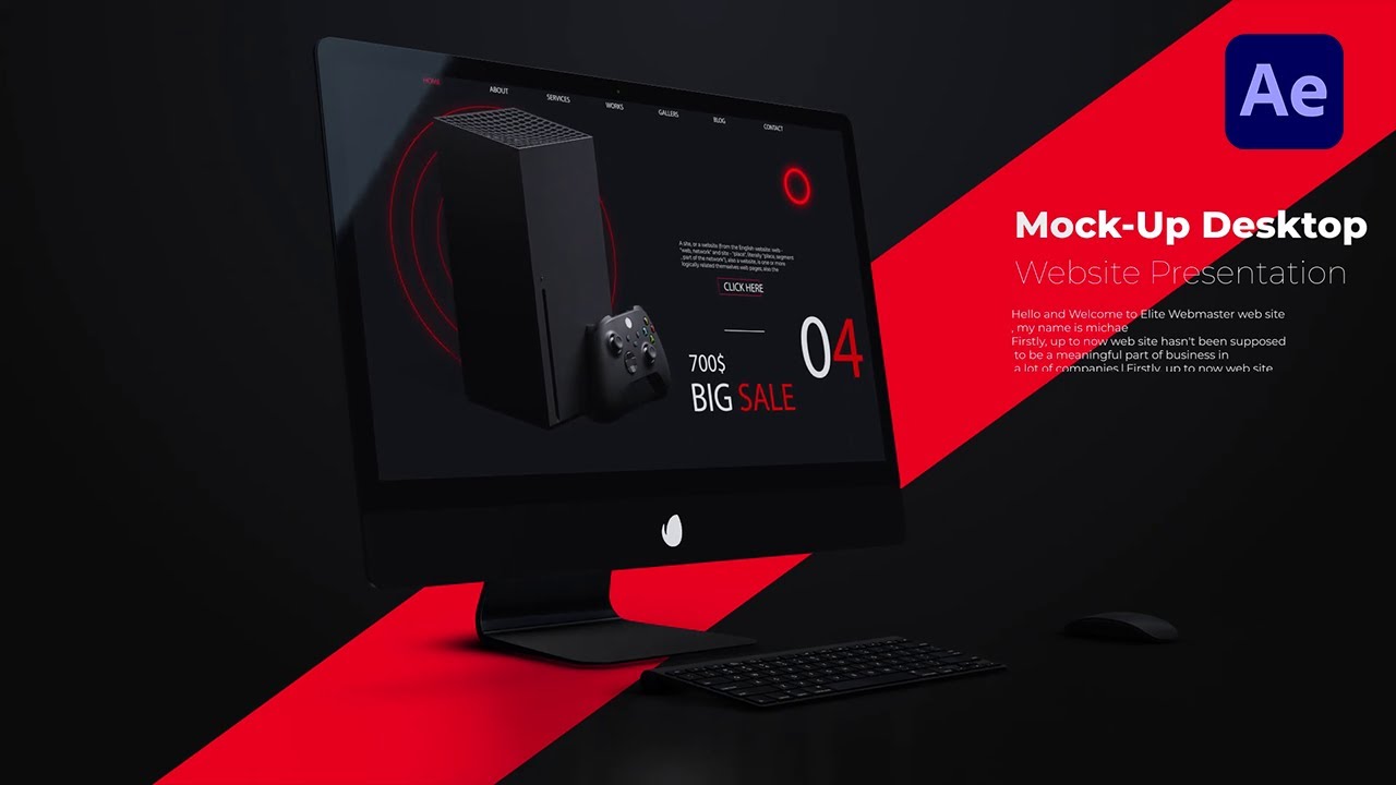 Website presentation After effects | Website promo | after effects ...