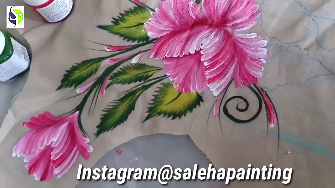 Tutorial for kurti painting design. - YouTube