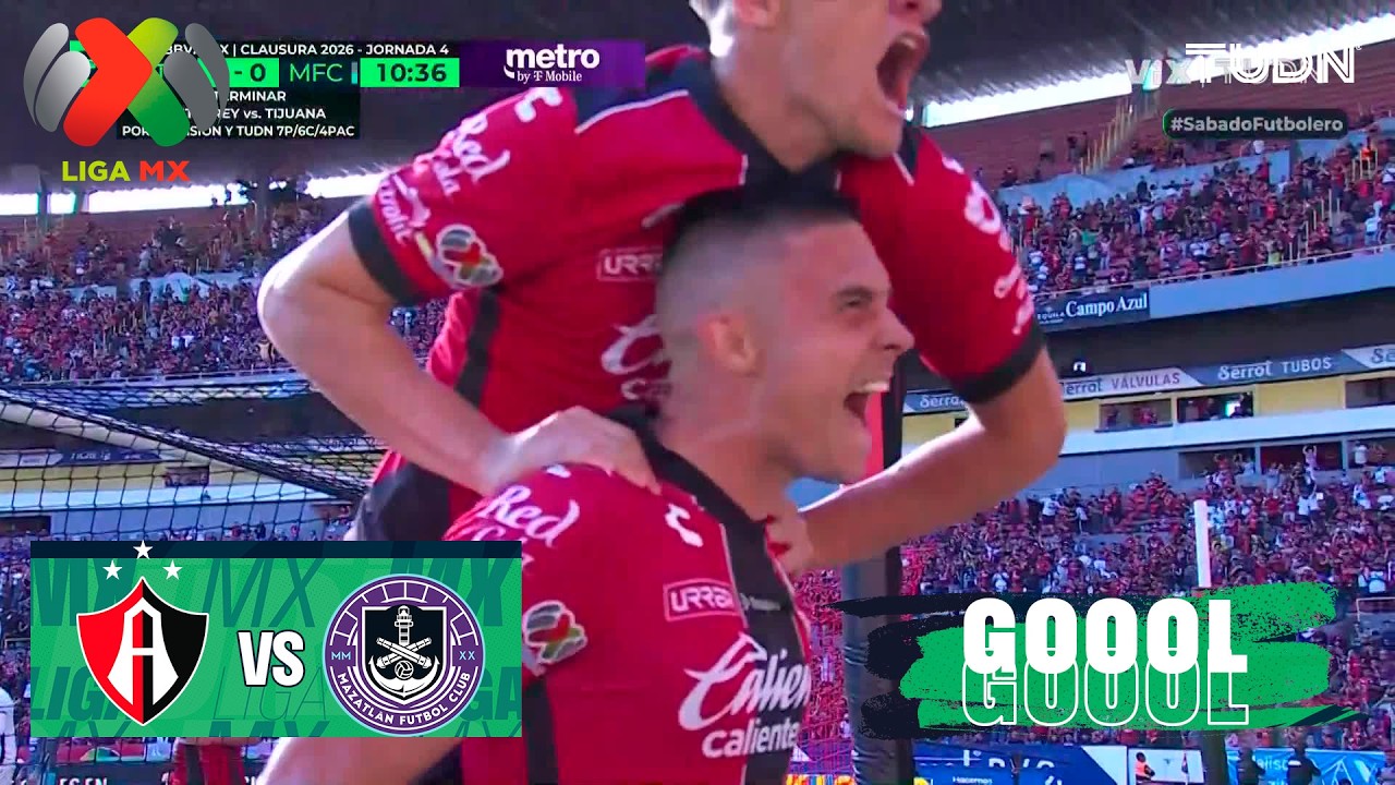 ¡GOOL DEL ATLAS! Djurdjevic anota I Atlas vs Mazatlán | Liga MX ...