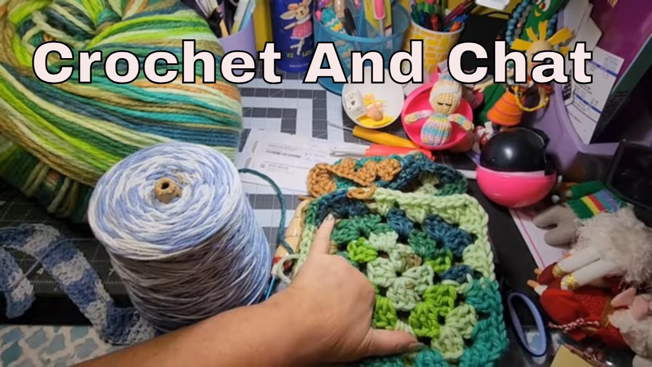 Crochet Granny Squares * Crochet and Chat * Dish Towel - YouTube