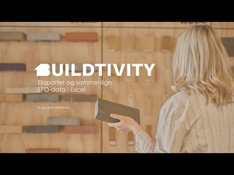 Eksporter og sammenlign EPD-data i Excel
