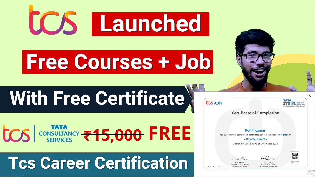 Free Online Training With Free Certificate By TCS | Career Counselling ...
