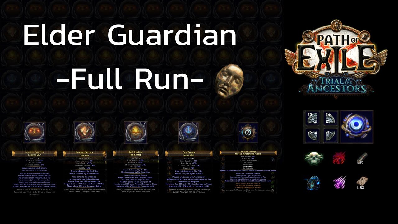 PoE 3.22 Elder Guardian (Full Run) Path of Exile - YouTube
