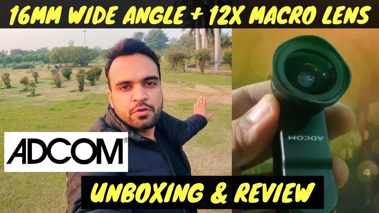Best Mobile Lens for vloging | 16mm +12X macro lens review #adcom # ...