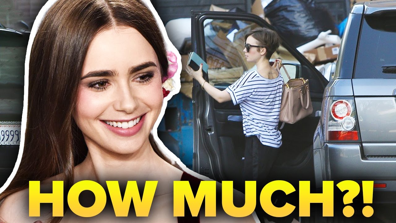 Lily Collins SHOCKING Garage! (Car Collection) - YouTube