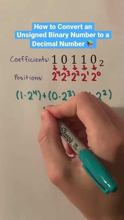 How to Convert an Unsigned Binary Number to a Decimal Number #Shorts - YouTube
