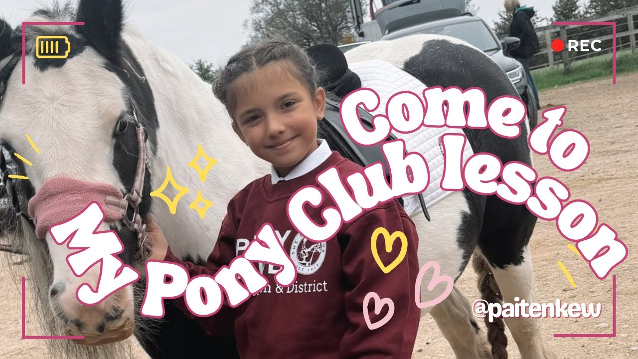 PONY CLUB LESSON VLOG | Come learn to jump my pony Rosie with me! I’ve ...