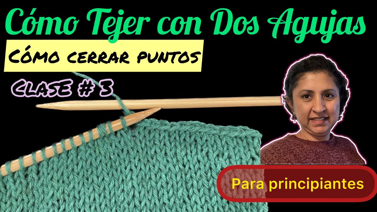 Aprende a tejer con dos agujas para principiantes - YouTube