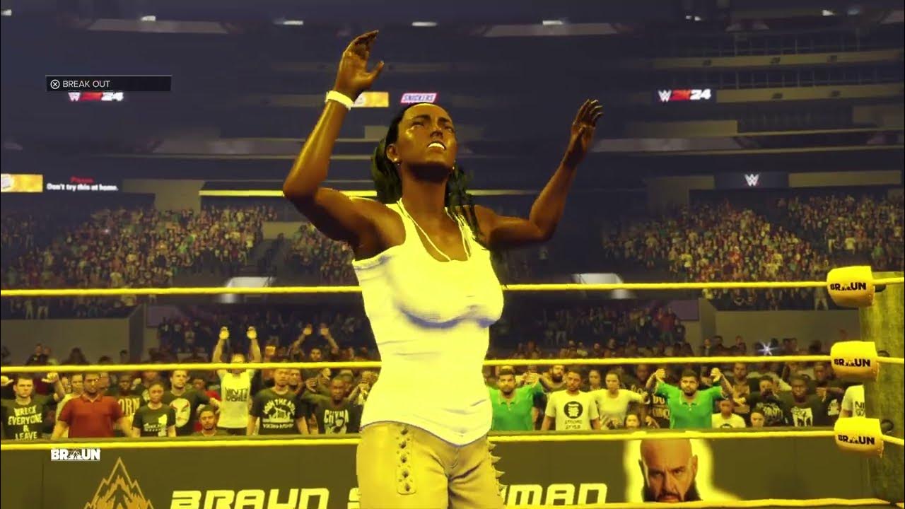 Def Jam 2K24 - Shawnna vs Cindy Johnson - The Pit - Bianca Belair Attacks - YouTube