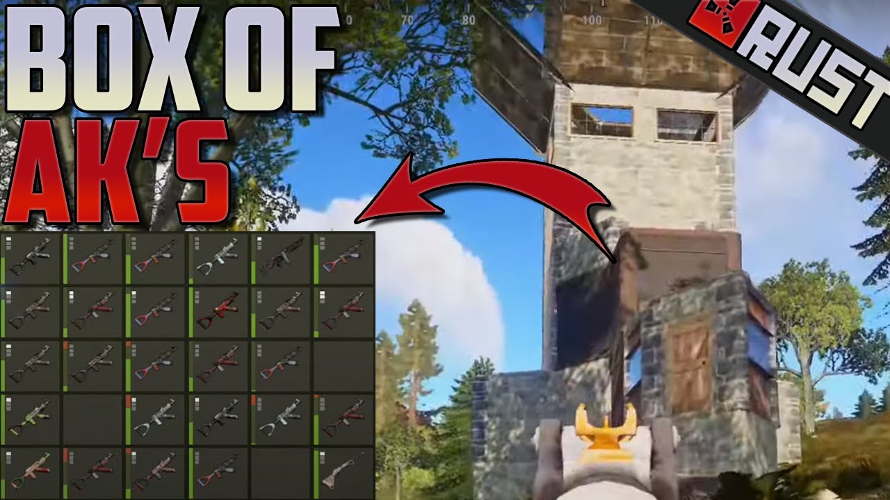 RAIDING FOR A BOX OF AK'S!! - Rust - YouTube