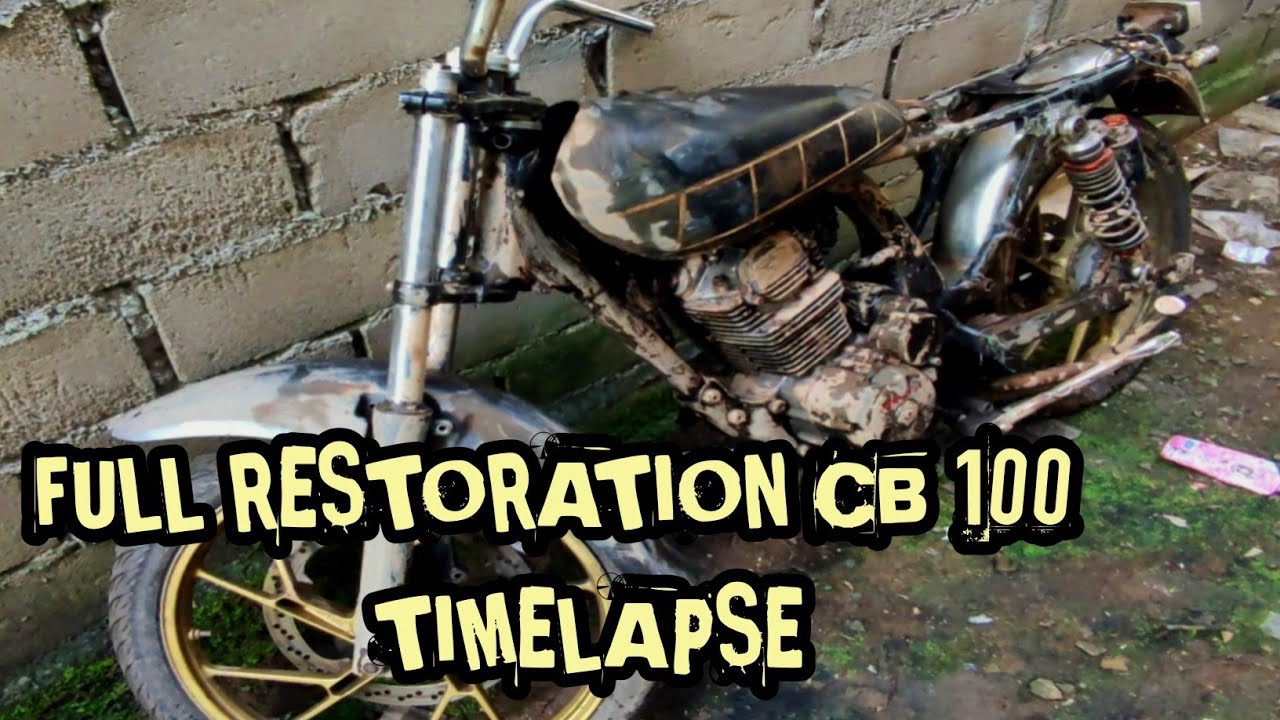 restoration Honda cb 100 timelapse restoration (part 1) - YouTube