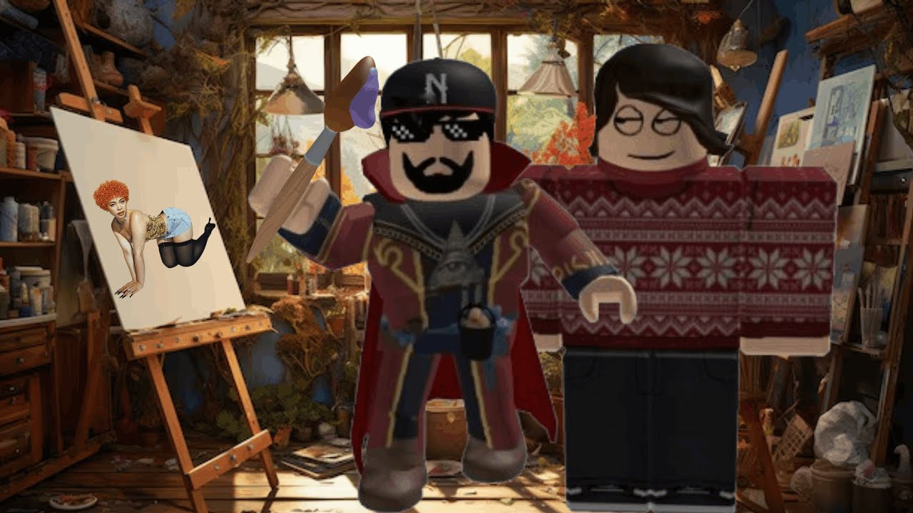 Relax to logan and Rusty painting in Roblox - YouTube