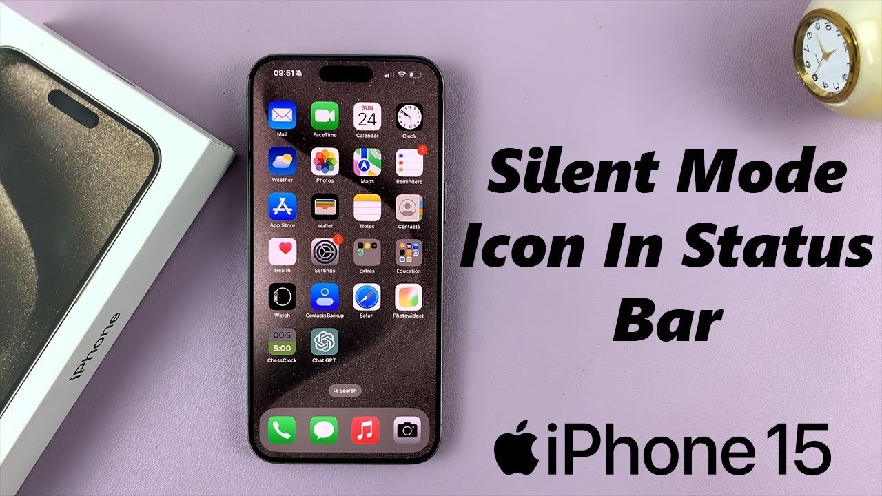 How To Show / Hide Silent Mode Icon In Status Bar Of iPhone 15 & iPhone ...