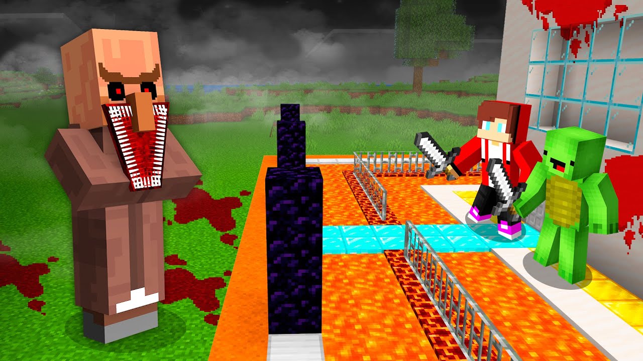 JJ and Mikey Security House vs SCARY VILLAGER in Minecraft survive ...
