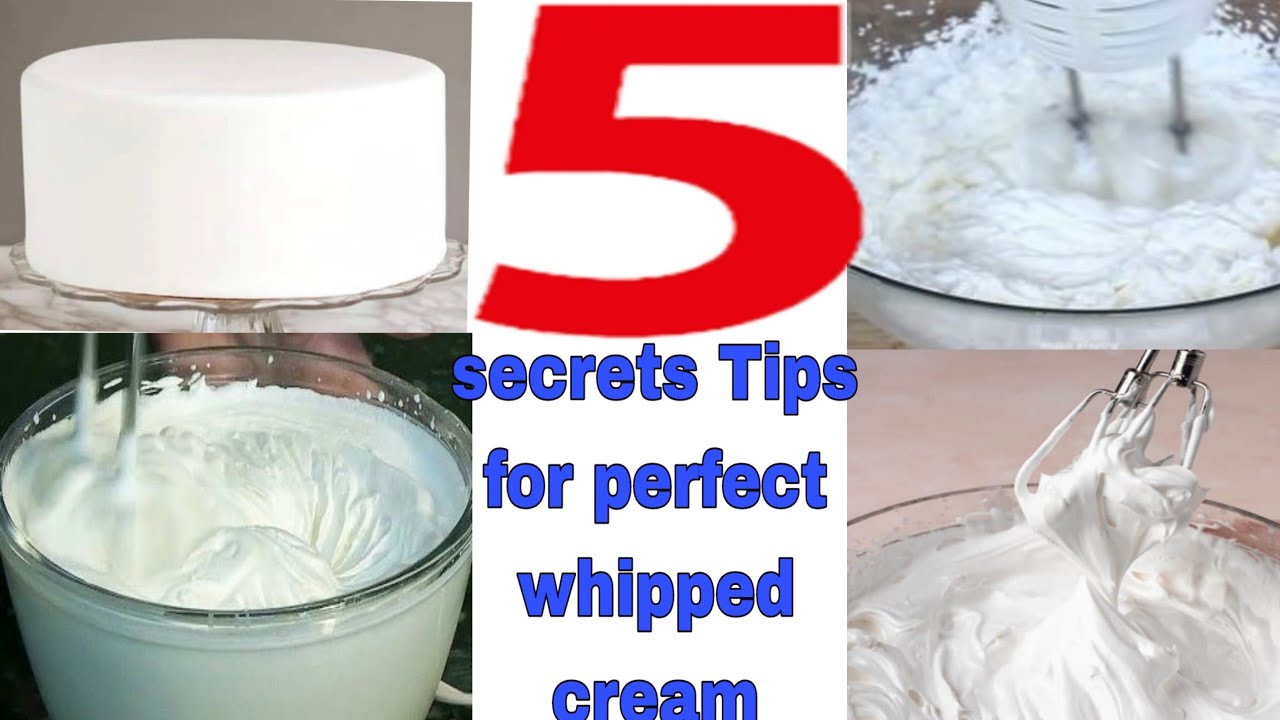 5 Secret Tips For Perfect Whipped Cream|Why Whipping Cream Melt? - YouTube