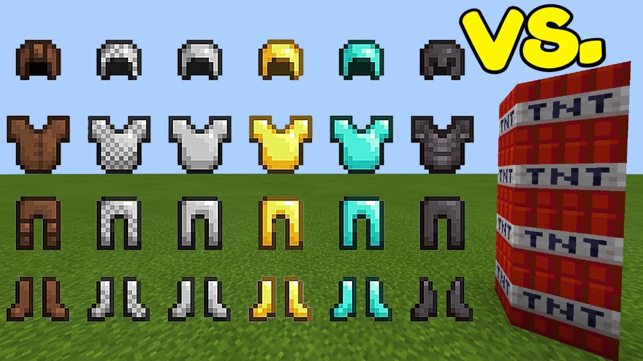 All Armor in Minecraft vs TNT - YouTube
