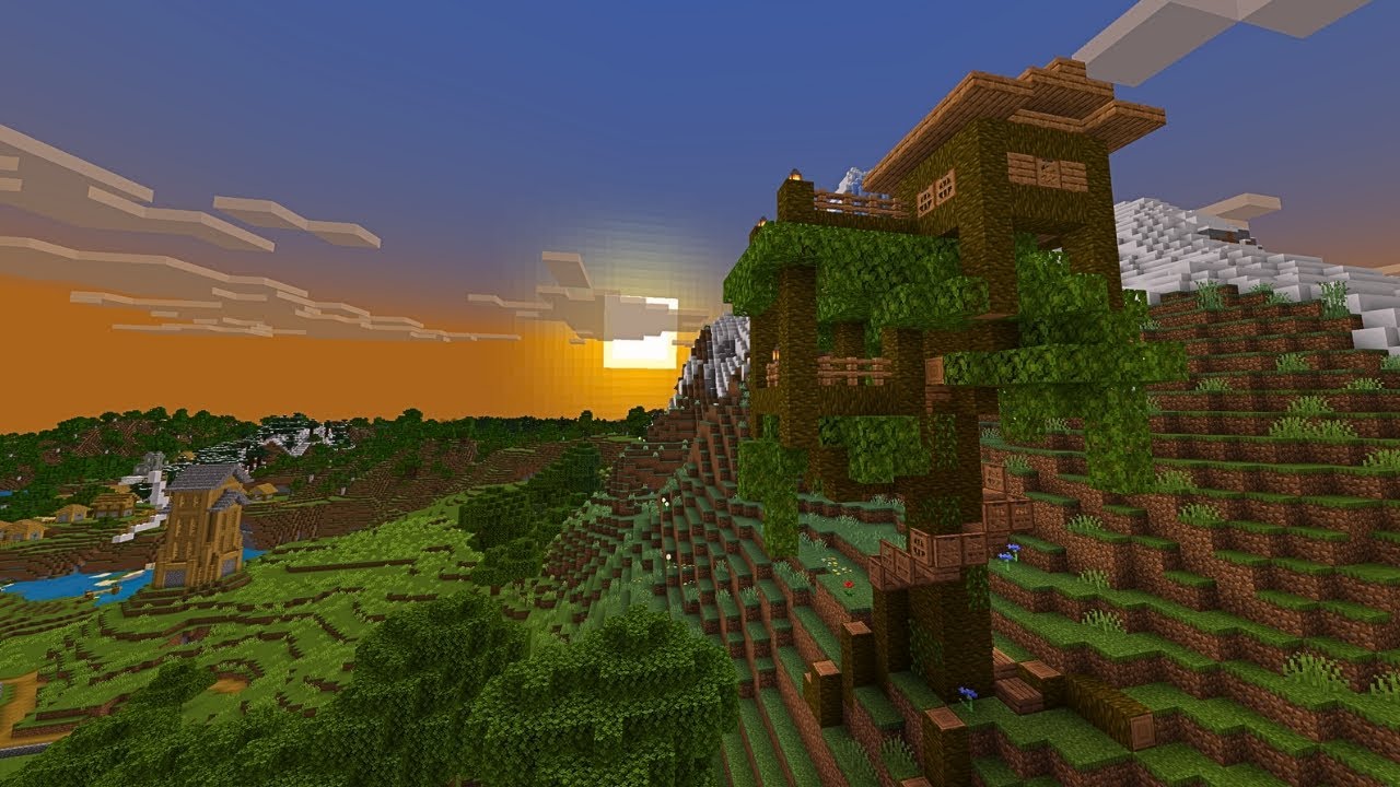 I Built My DREAM Treehouse in Minecraft! - YouTube